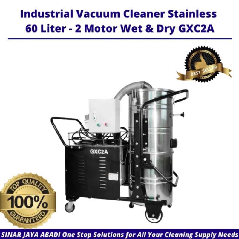 Promo Stainless Vacuum Cleaner Industri Wet & Dry 60 Liter 2 Motor ...