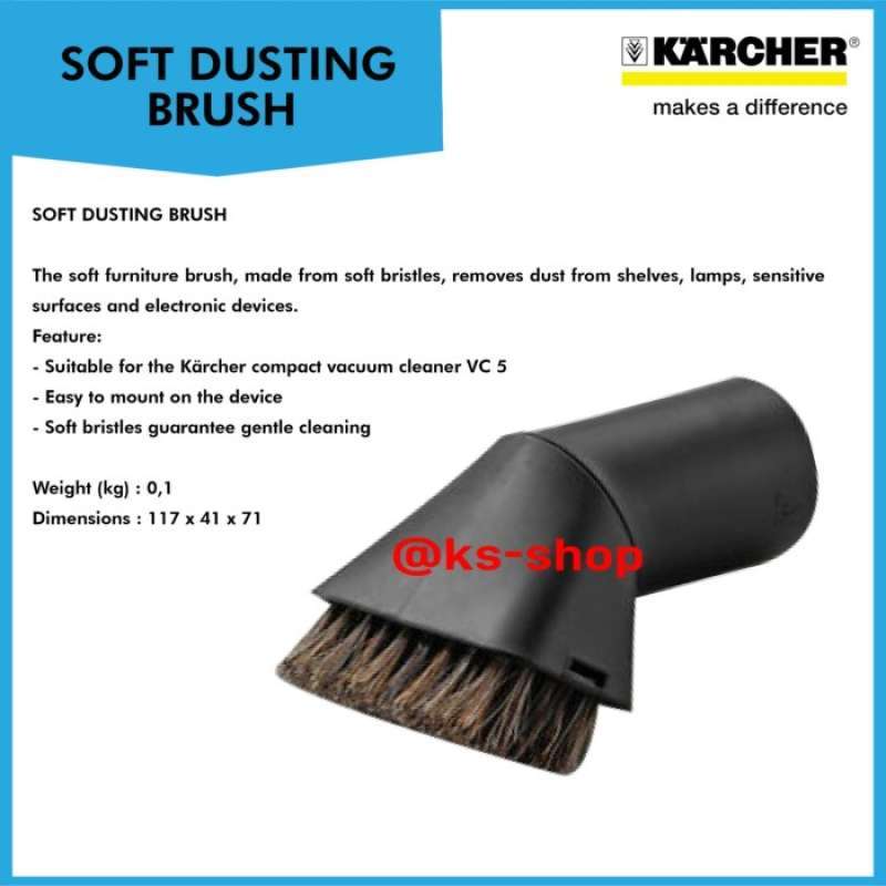 Promo Karcher Soft Dusting Brush For Vacuum Cleaner Diskon 23% Di ...