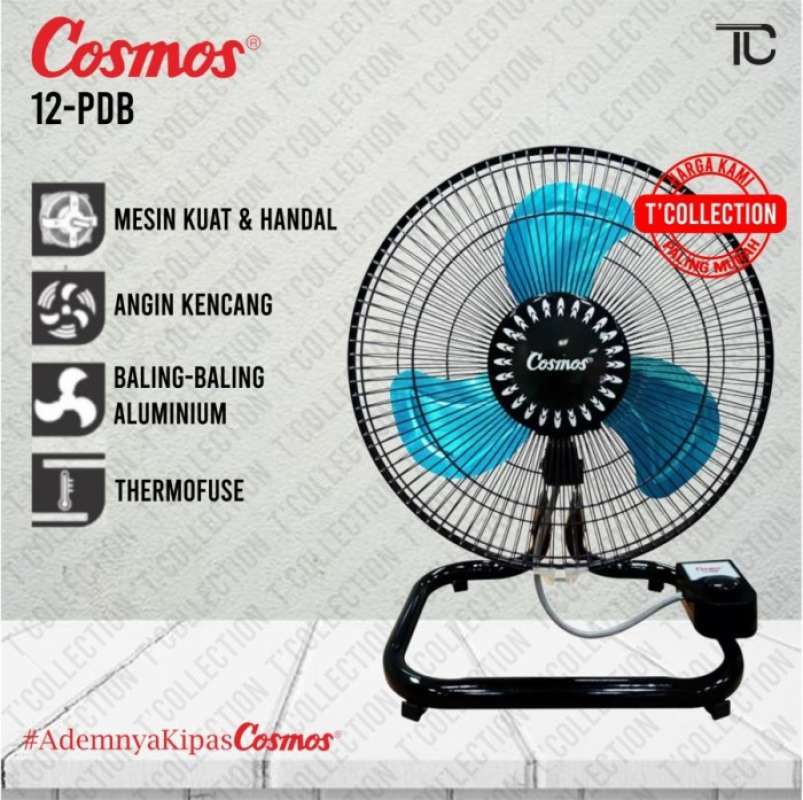 Promo Kipas Angin Cosmos 12 Pdb Twino Wall Fan & Desk Fan 12 Inch ...