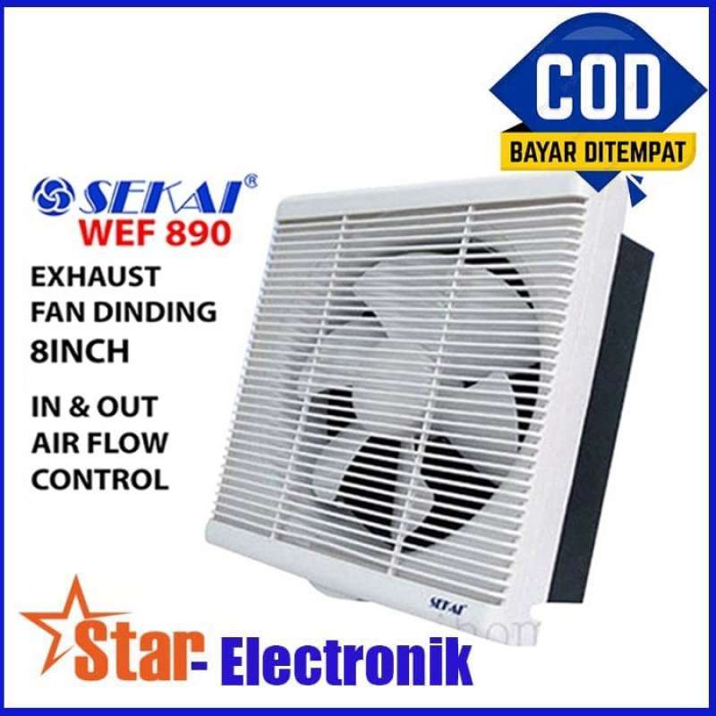Promo Sekai Wef-890 Wall Exhaust/hexos/heksos Fan Dinding 8 (20 Cm ...