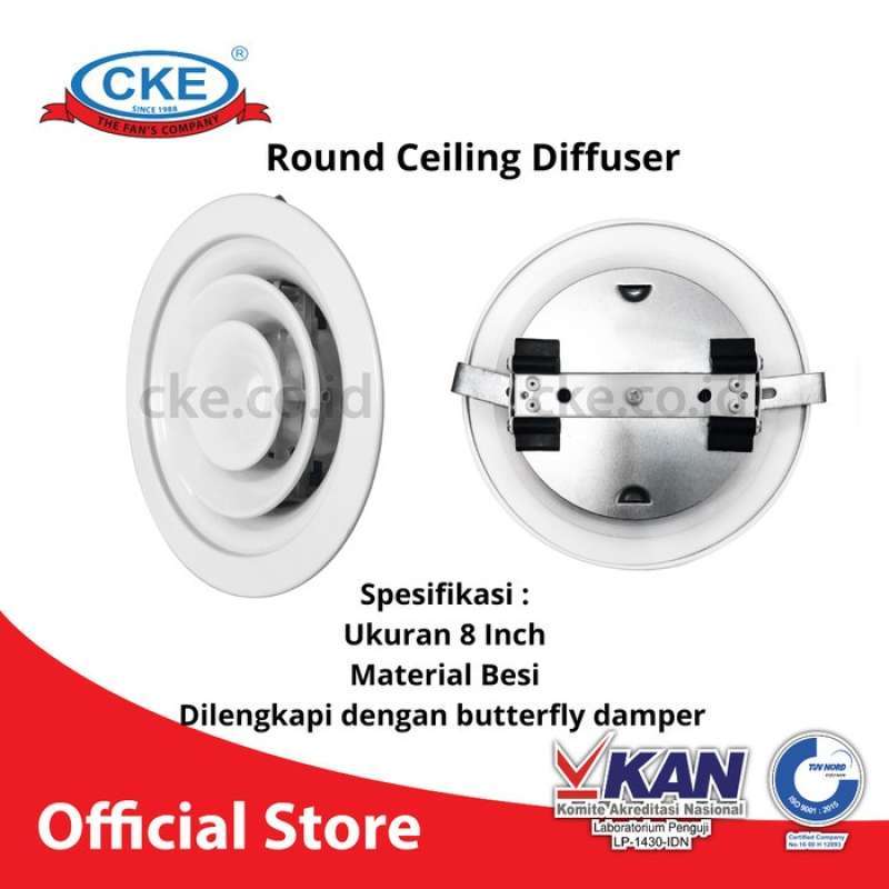 Promo Round Difusser 8 Round Plafon Diffuser 8 Inch Besi Diskon 23% Di Seller Hirai Store ...