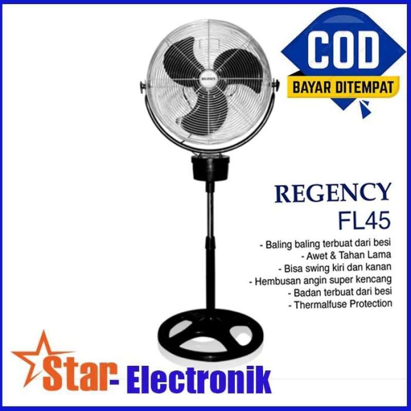 Promo Regency Fl45 Kipas Angin Tornado Standing Berdiri Ukuran 18 Inch Diskon 23% Di Seller ...