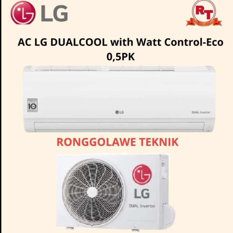 Promo Ac Lg Dual Cool Inverter T06ev4 0.5pk Diskon 23% Di Seller Akashi ...