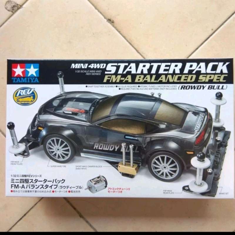 Jual Tamiya 18710 Starter Pack Fm-a Balanced Spec Rowdy Bull 4wd ...