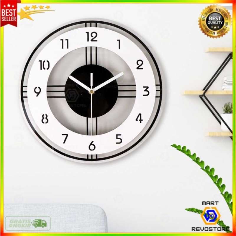 Promo Jam Dinding Quartz Akrilik Design Simple Modern 30cm Silent ...