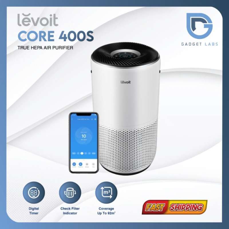 Promo Levoit Core 400s Smart Wifi Air Purifier True Hepa 13 - Garansi ...