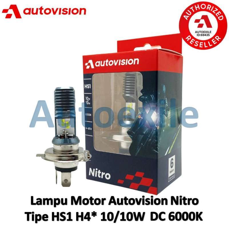 Jual Autovision Nitro High Power Led Hs1 H4 Dc White Putih 6000k Original Lampu Motor Honda ...