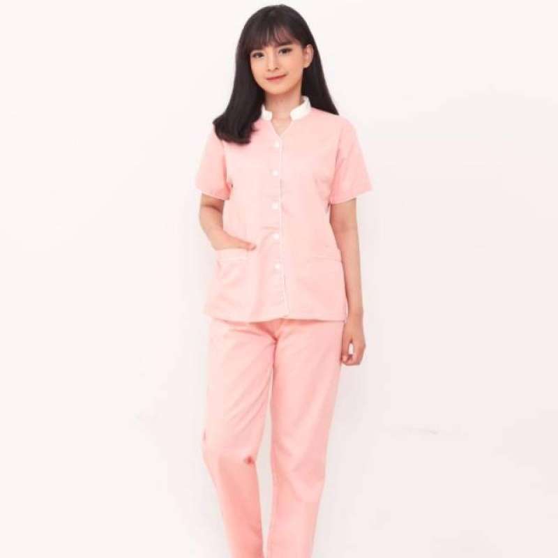 Jual Seragam Baby Sitter Scarlett Peach / Seragam Suster / Seragam ...