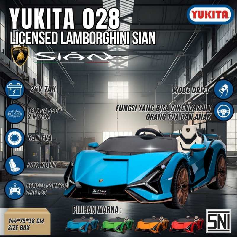 Jual Mainan Mobil Aki Anak Yukita 028 Lamborghini Licensed Sian 24v Di Seller Sinar Toys Store ...