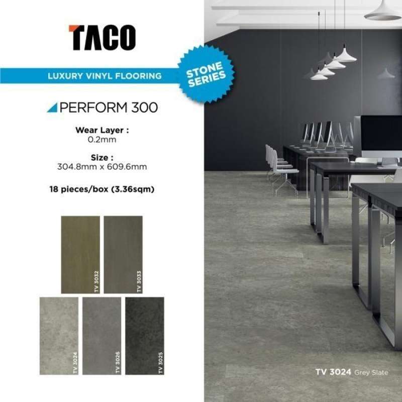 Jual Taco Vinyl Lantai 3mm - Vinyl Plank Taco Tebal 3mm - Tv-3029 Di ...