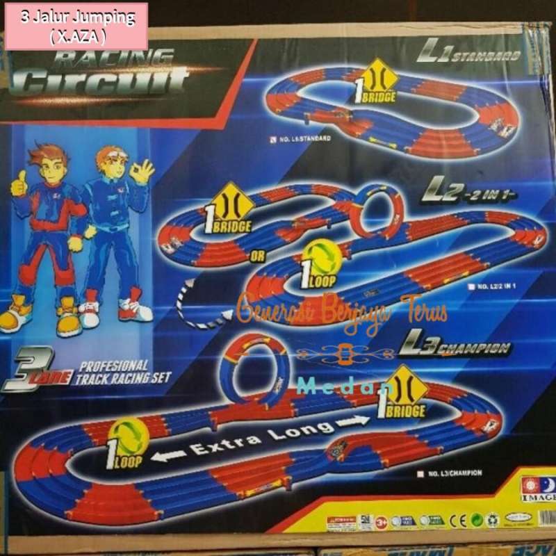 Jual Track Tamiya 3 Jalur Image Extra Long Extra Loop Warna - 3 Jalur ...