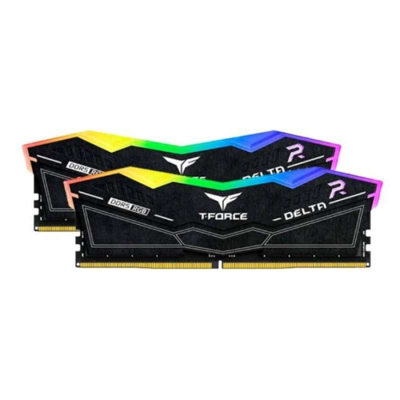 Promo RAM Pc Longdimm Ddr5 6000mhz Team T-force Delta Kit Black Rgb ...