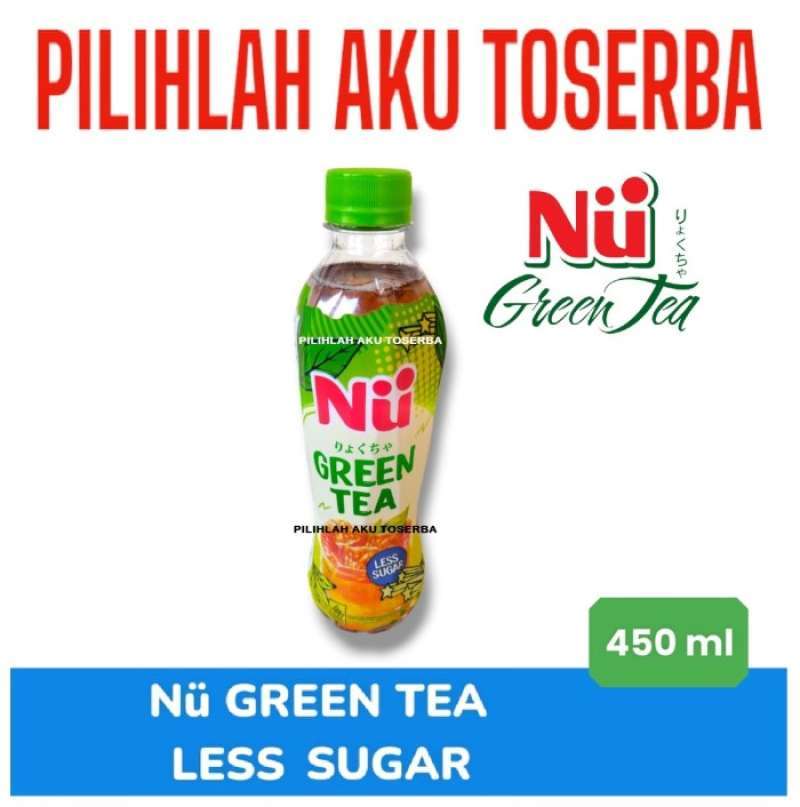 Promo Nu Green Tea Less Sugar 450 Ml - ( Harga 12 Botol ) Diskon 17% Di ...