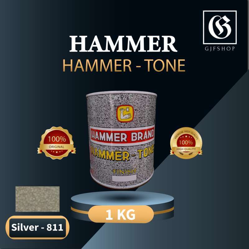 Jual Cat Besi Hammertone Hammer Brand Silver-811 1kg Di Seller Gjf Shop ...