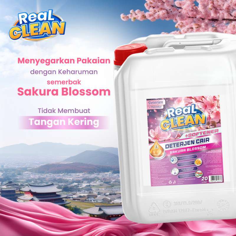 Promo Real Clean Detergent Cair 20 Liter - Deterjen Cair Laundry Liquid ...