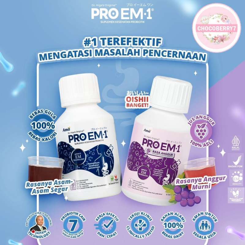 Jual Probiotik Proem1 Rasa Anggur Dan Original Anak Dewasa 90ml ...