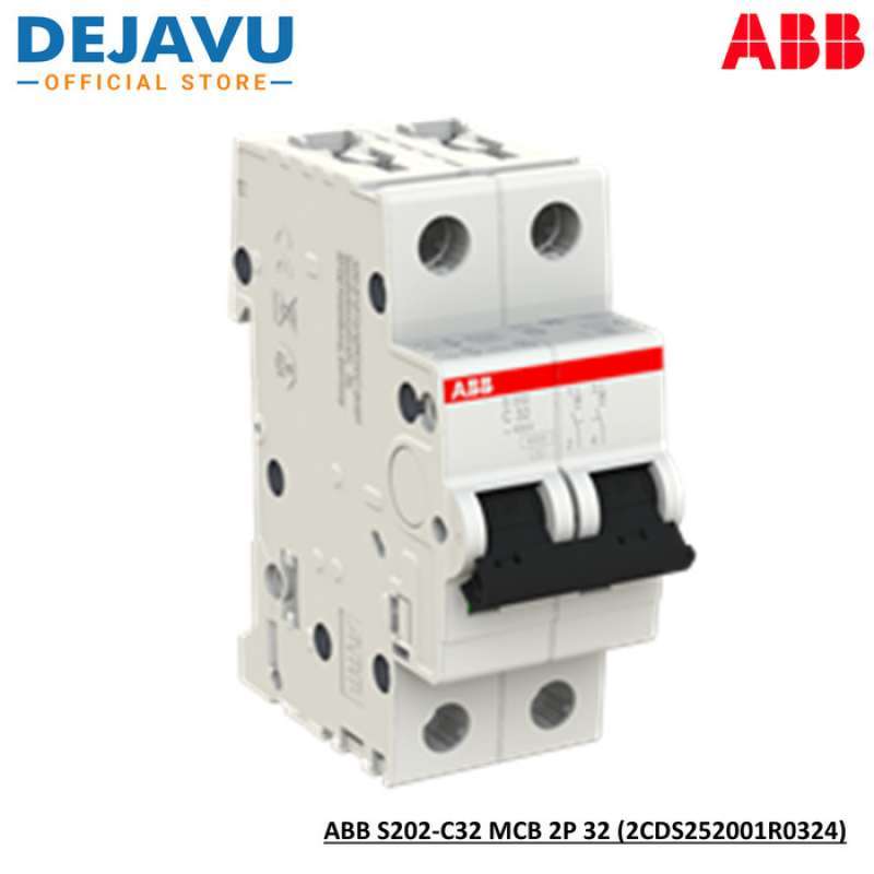 Jual Mcb 2p 32a Abb S202-c32 / Miniature Circuit Breaker - 2p - C - 32 A - 6ka (2cds252001r0324 ...