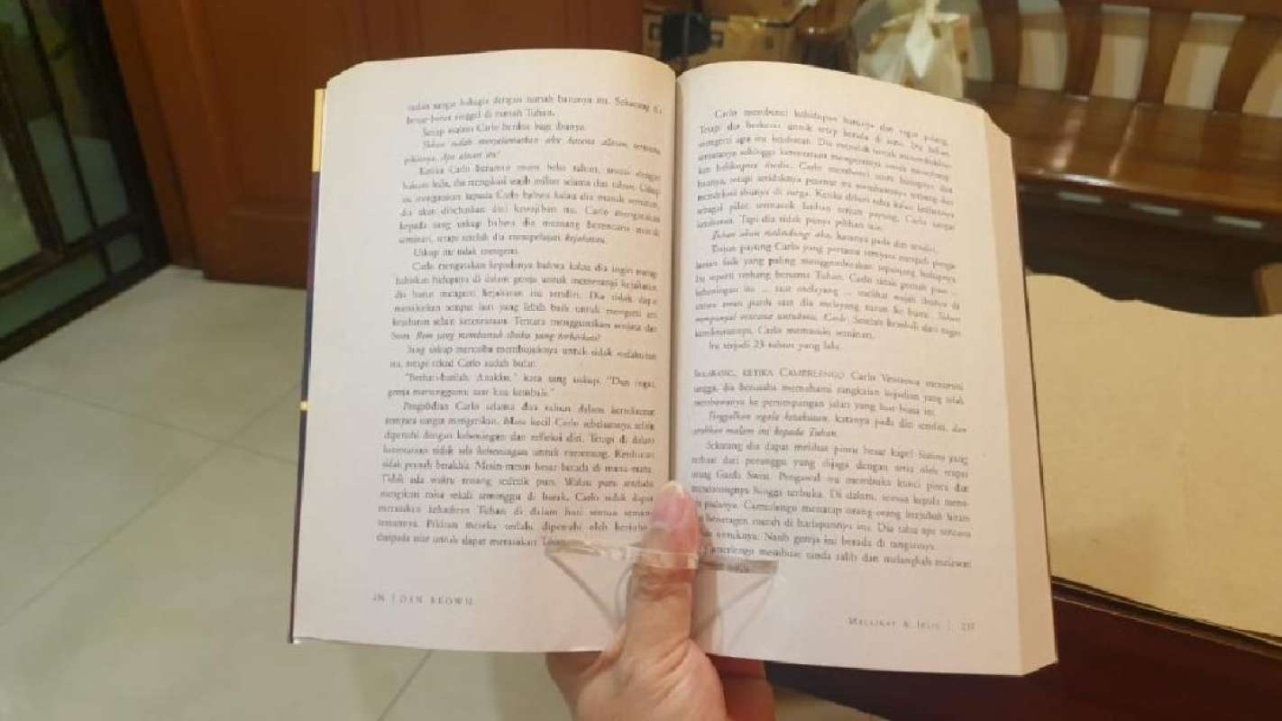 Jual Akrilik / Acrylic Thumb Book / Support Book Page Holder Bookmark ...