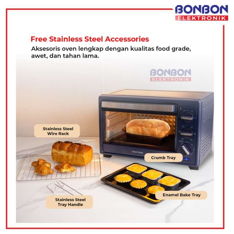 Promo Polytron Oven Listrik 22 L Peo 22b1b / Peo22b1b / Kitchenmate ...