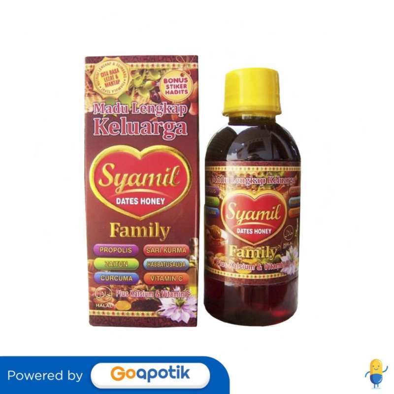 Jual Syamil Madu Lengkap Keluarga Dates Honey 200 Ml Botol Di Seller ...