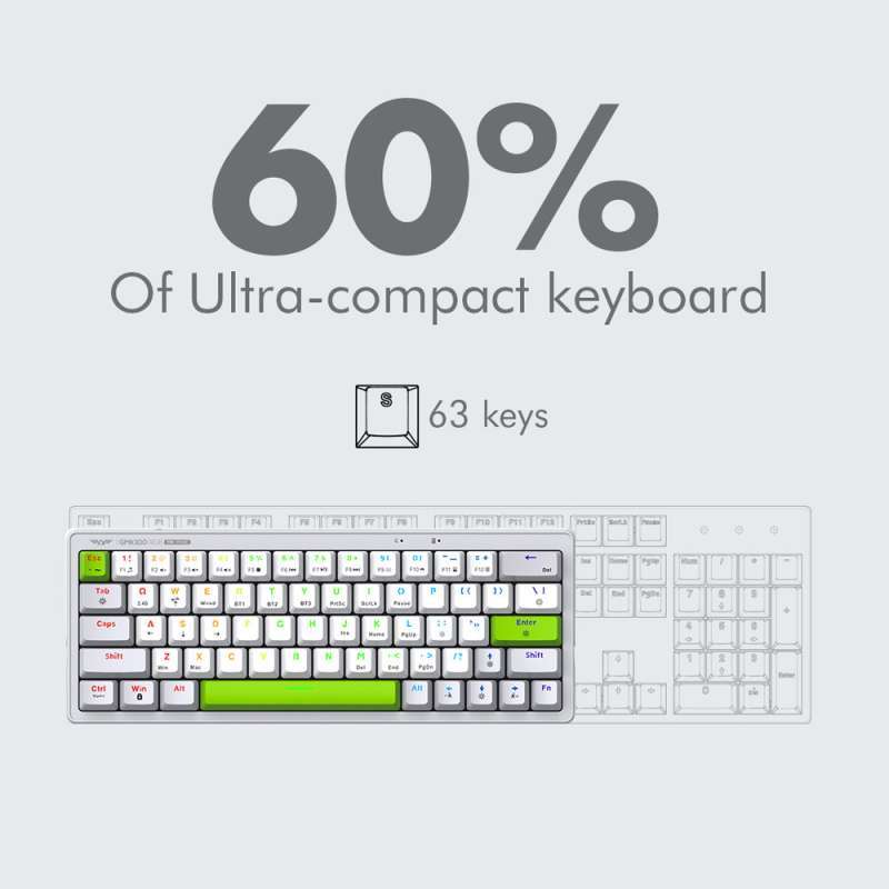 Promo Armaggeddon Mechanical Keyboard Gmk 100 Triple Mode Bluetooth Rgb ...
