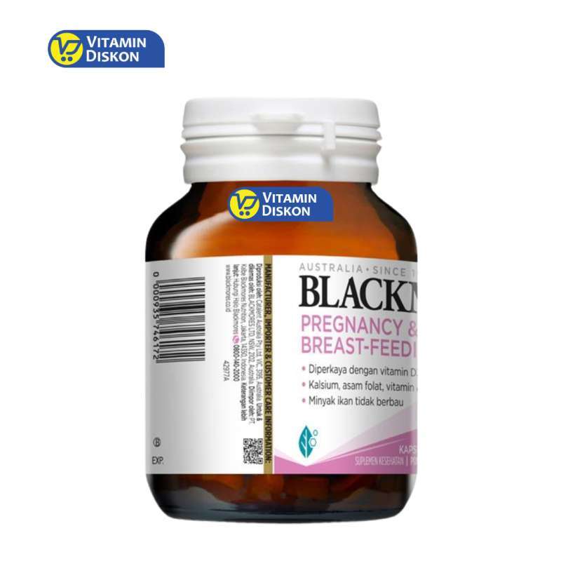 Jual Blackmores Pregnancy And Breastfeeding Gold Bpom Kalbe - 20 Caps ...