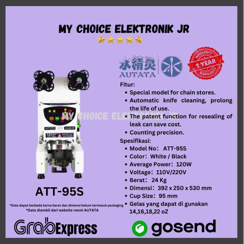 Jual Autata Cup Sealer Att-95s (full Automatic) Di Seller Mychoice ...