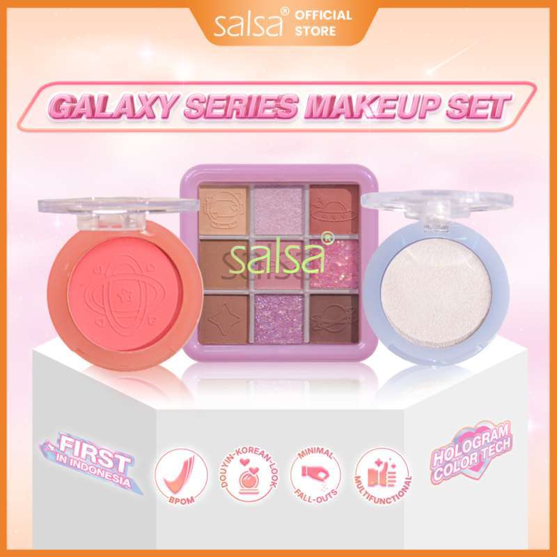 Promo Salsa Galaxy Series Makeup Set - Eyeshadow Palette,blush On Dan ...