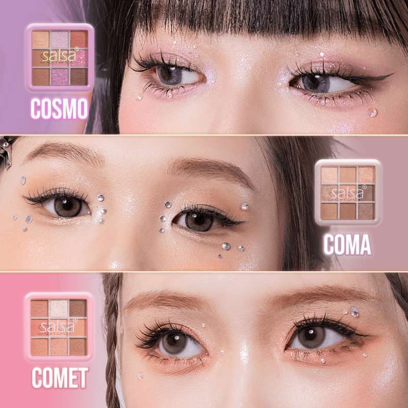 Promo Salsa Galaxy Series Makeup Set - Eyeshadow Palette,blush On Dan ...