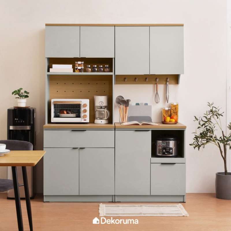 Promo Dekoruma Kiya Lemari Kabinet Dapur / Kitchen Cabinet Tinggi 80cm ...