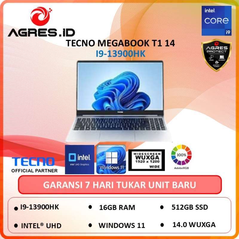 Promo Tecno Megabook T1 14 I9 13900hk 16gb 512gb 14.0wuxga 100%srgb ...