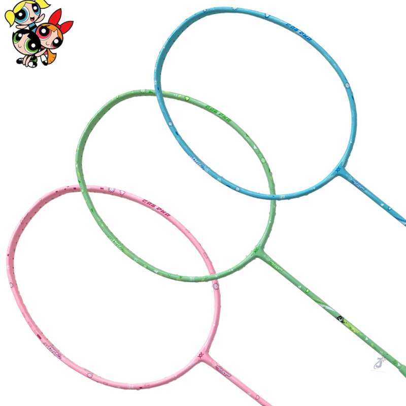 Jual Maxx Raket Badminton Power Puff Girl Pink Green Blue Limited ...