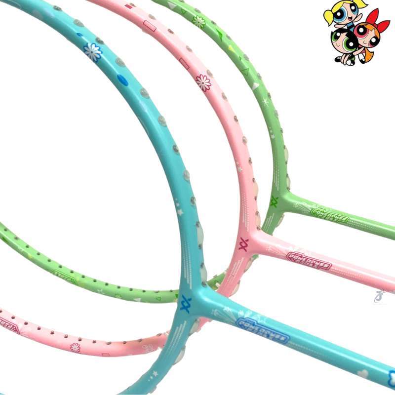 Jual Maxx Raket Badminton Power Puff Girl Pink Green Blue Limited ...