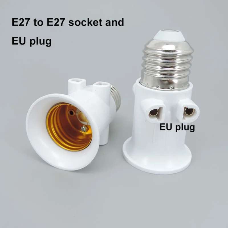 Promo Fitting Lampu Gantung Dengan Socket Colokan Listrik Eu Dual Plug ...