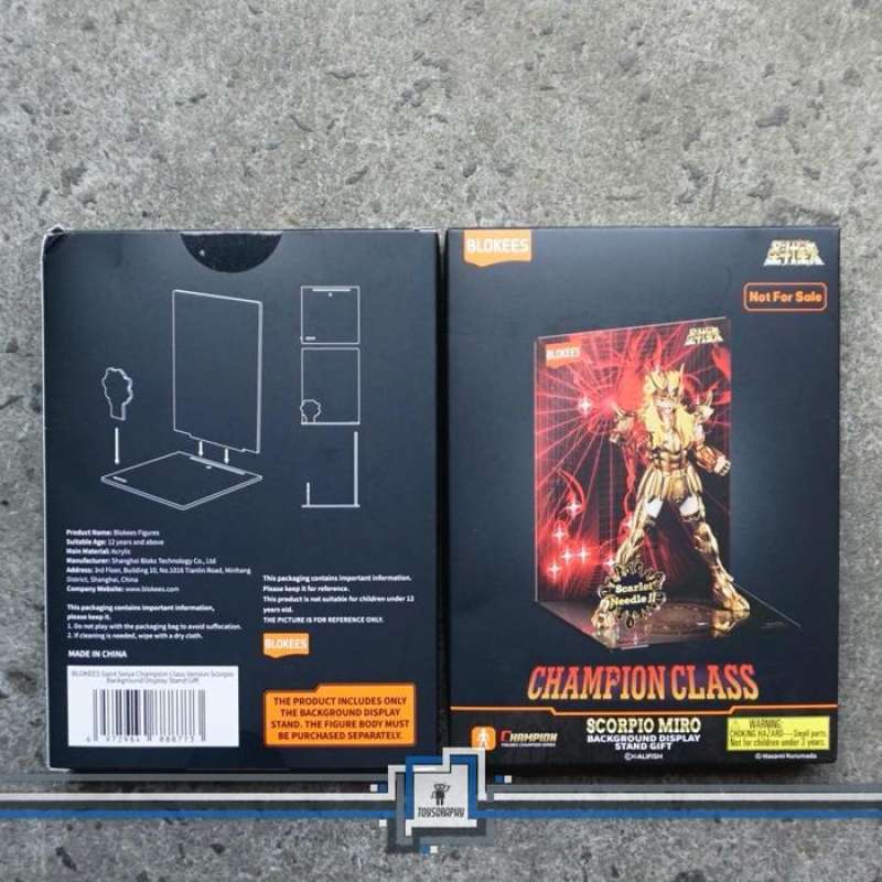 Promo Blokees Saint Seiya Champion Class Background Display Stand Shf ...