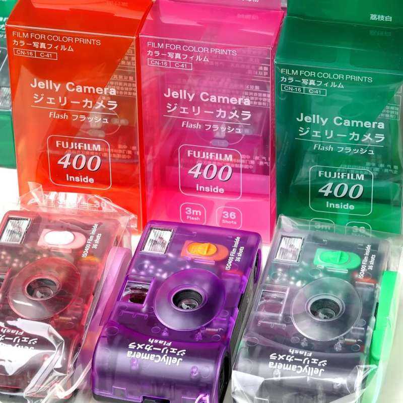 Jual Fujifilm Jelly Camera Flash Film Camera Iso 400 Transparan Kamera ...