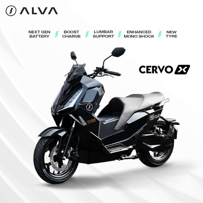 Promo Alva - Alva Cervo X Sepeda Motor Listrik 1 Baterai - Rocket Red ...