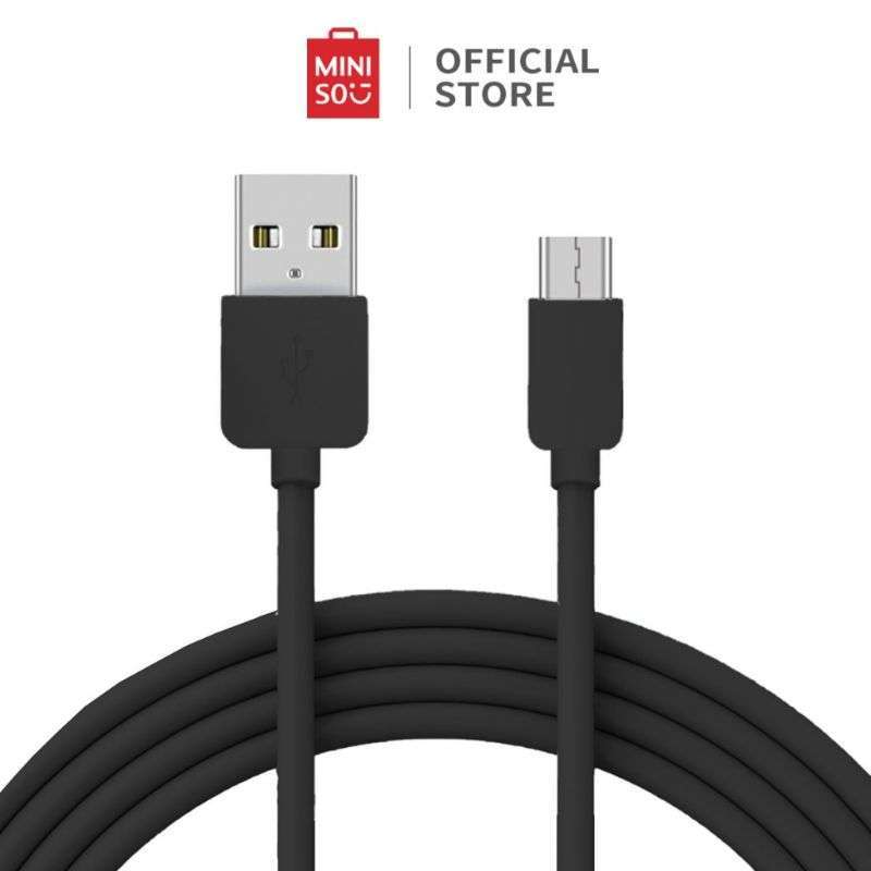 Promo Miniso Kabel Data Micro USB 1m Cangkang Aluminium Yang Dikepang 2 ...