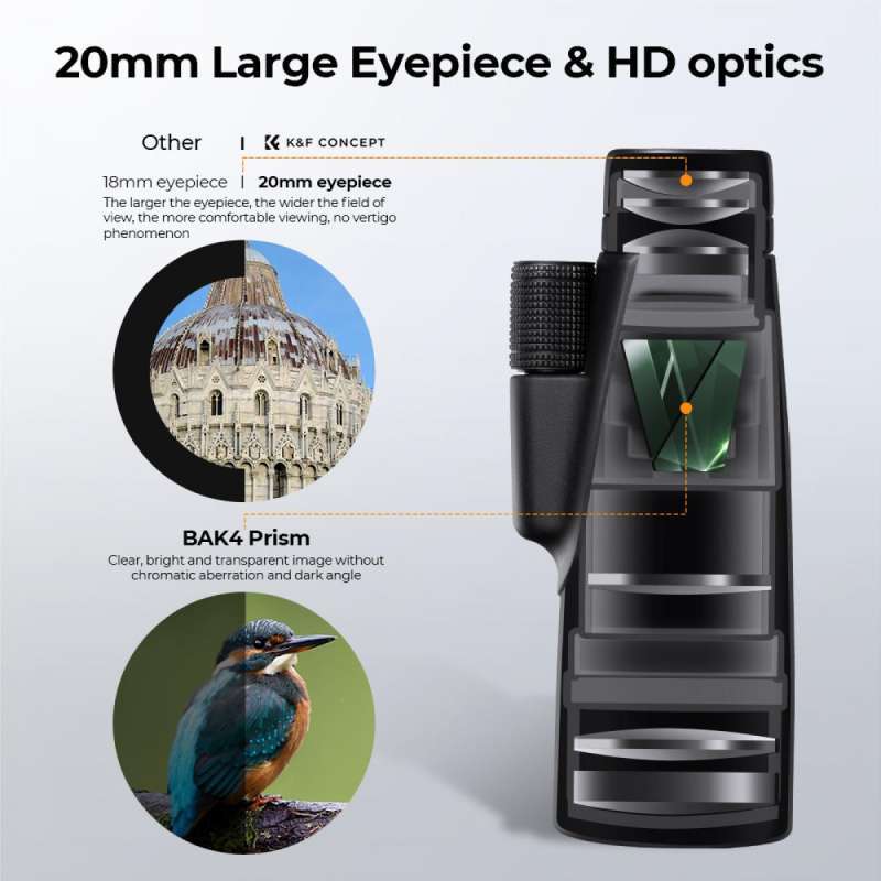 Jual Witacom - K&f Knf Concept Compact Monocular Hd 12x50 Waterproof ...