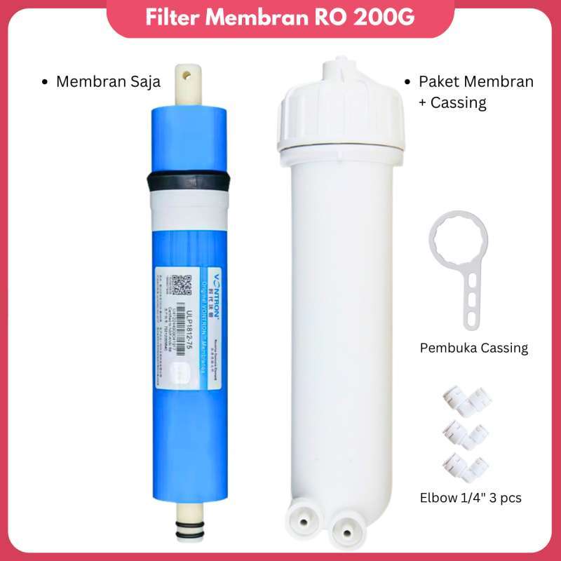 Jual Filter Air Membran Ro 200 Gpd Penyaring Air Minum Reverse Osmosis ...