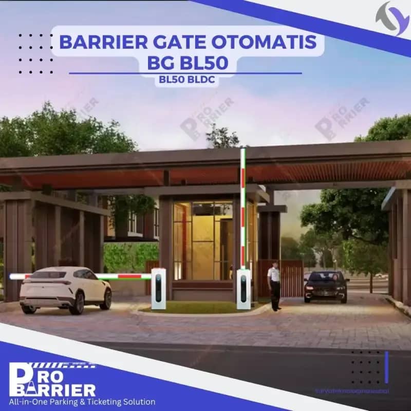 Jual Barrier Gate Bl50 Bldc Brushless Motor 24v DC Sistem Palang Parkir ...
