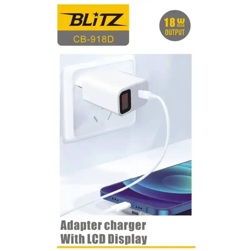 Jual [original] Adaptor Blitz Cb918d Charger 18watt Plus Lcd Display ...