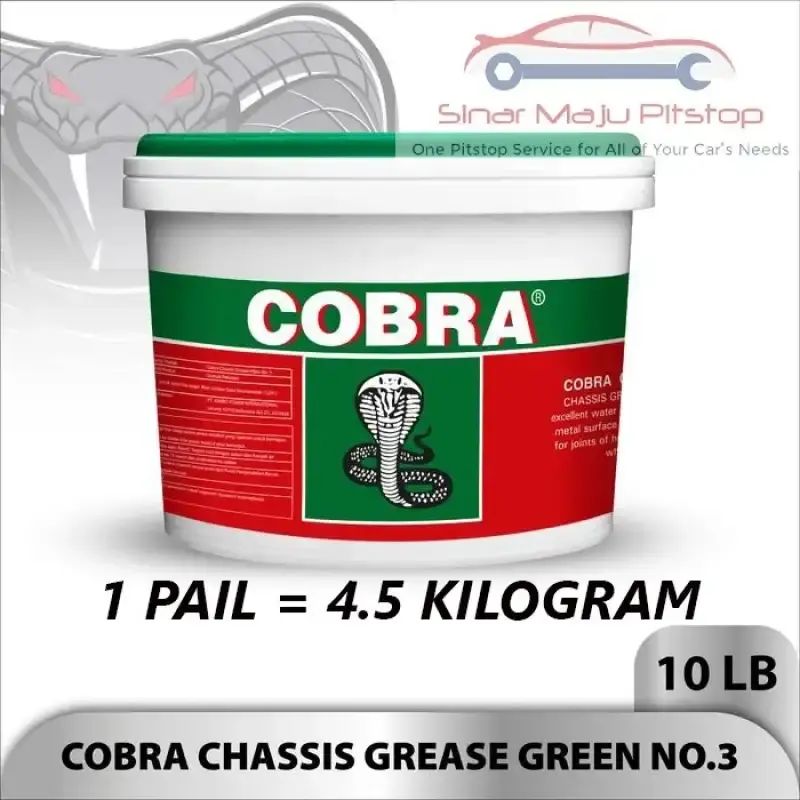 Jual Cobra Chassis Grease Hijau 10 Lbs - Gemuk / Pelumas / Stempet ...