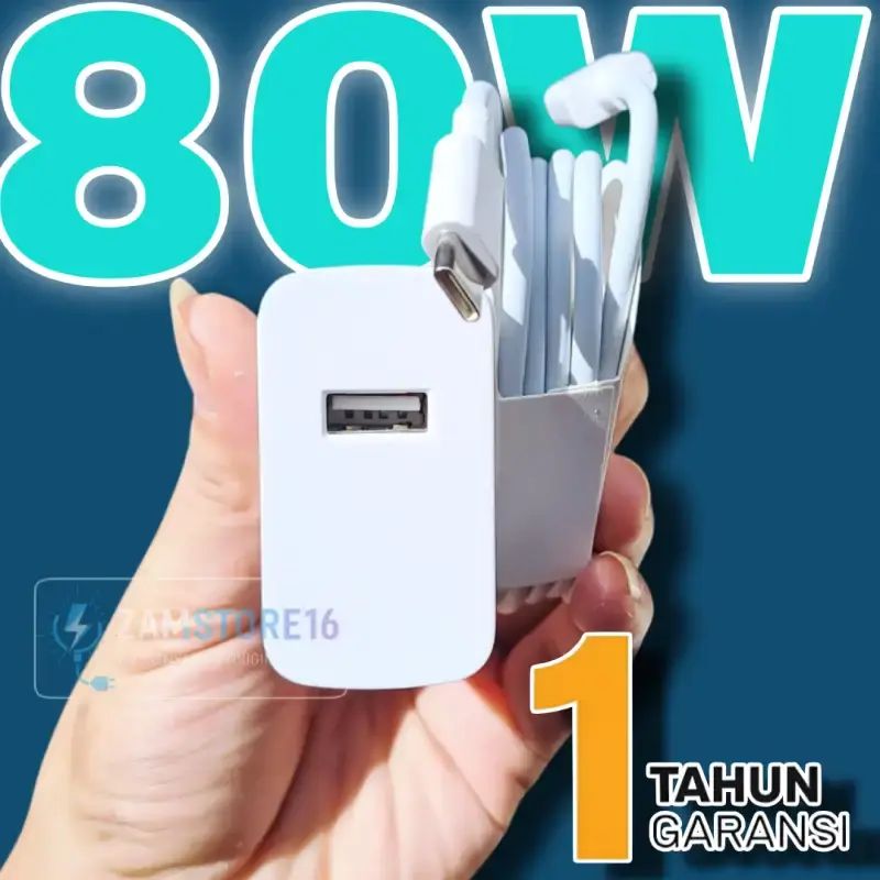 Promo [ Asli ] Charger + Kabel Data vivo 80w / 80watt Port USB Type C ...