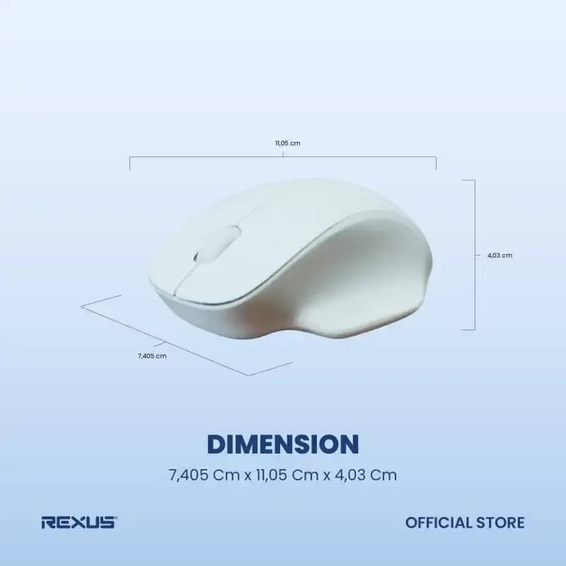 Promo Rexus Qb300 V2 Dual Mode Wireless Mouse Office Kantor - Ergonomic ...