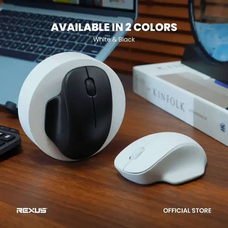 Promo Rexus Qb300 V2 Dual Mode Wireless Mouse Office Kantor - Ergonomic ...