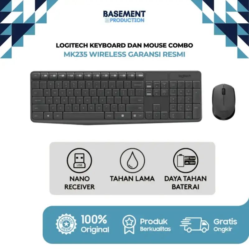 Daftar Harga Keyboard Logitech Km235 🔥 Original & Spesifikasi Lengkap ...
