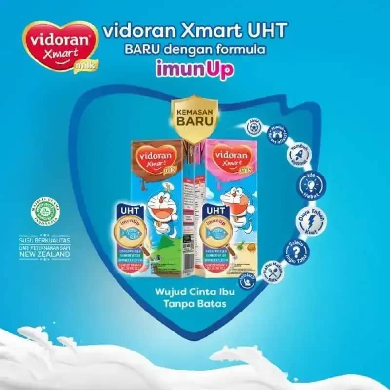 Promo Vidoran Xmart Milk Susu Uht Rasa Vanilla 110 Mlx10pcs Diskon 30% ...