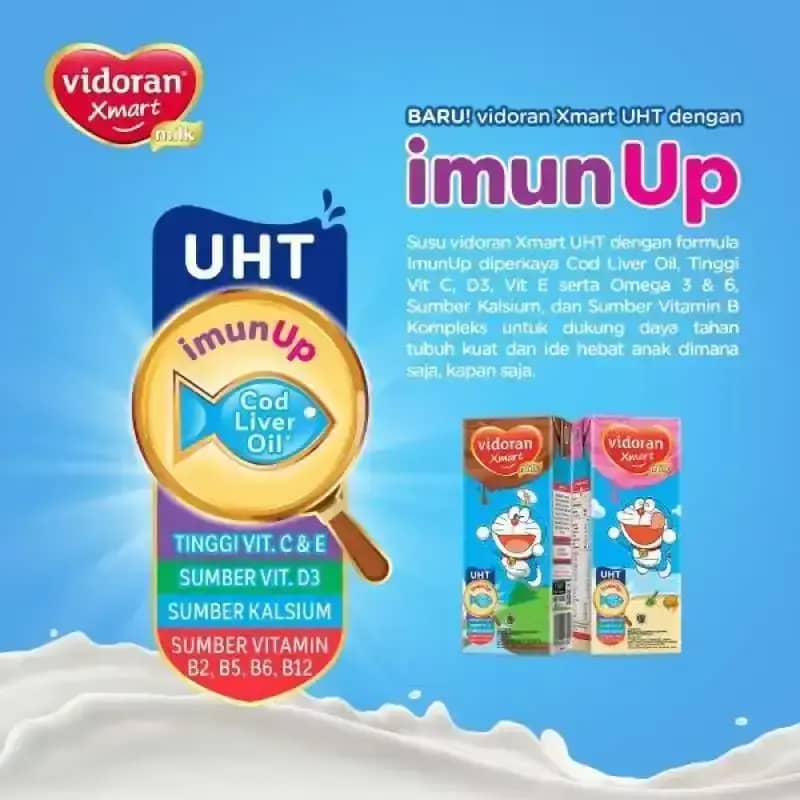 Promo Vidoran Xmart Milk Susu Uht Rasa Vanilla 110 Mlx10pcs Diskon 30% ...