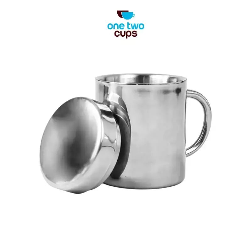 Jual One Two Cups Cangkir Kopi Stainless Steel Tahan Panas Double Wall ...